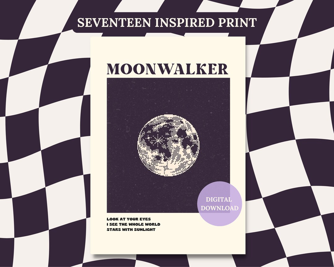 Seventeen MOONWALKER - Digital Wall Print - Kpop Art Poster - Etsy