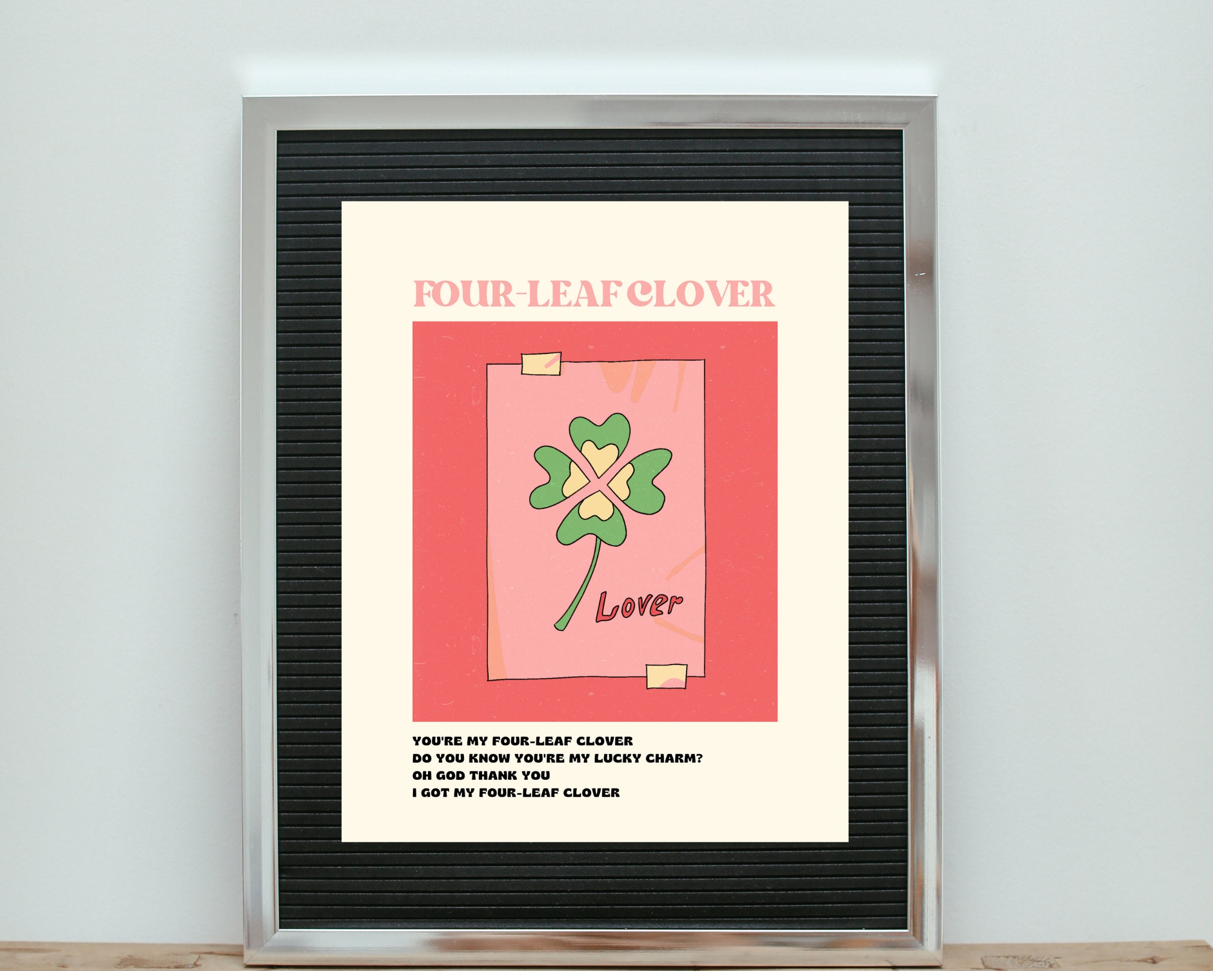 Twice FOUR-LEAF CLOVER Digital Wall Print Kpop Art Poster - Etsy