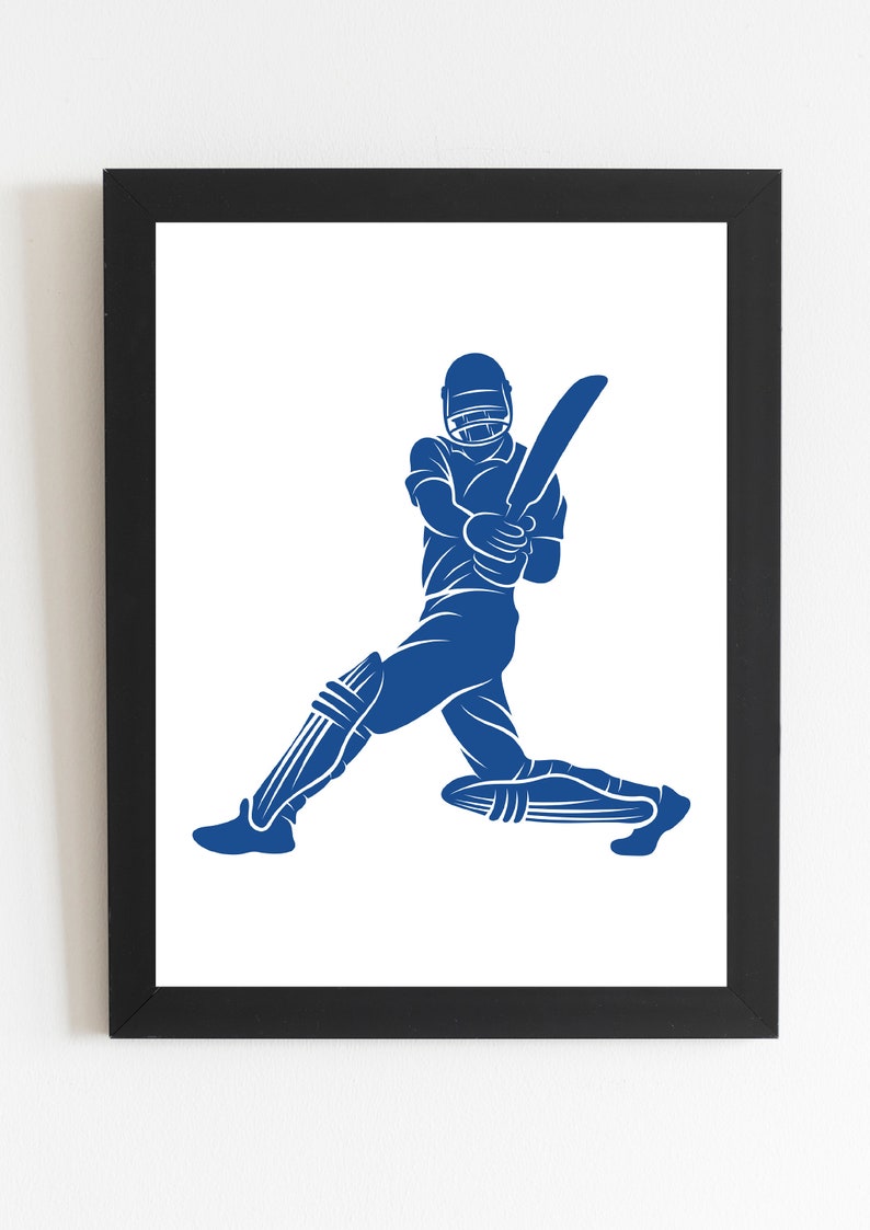 Cricket Player Poster, Cricket Player Set of 3 Prints, Cricket Wall Art ...