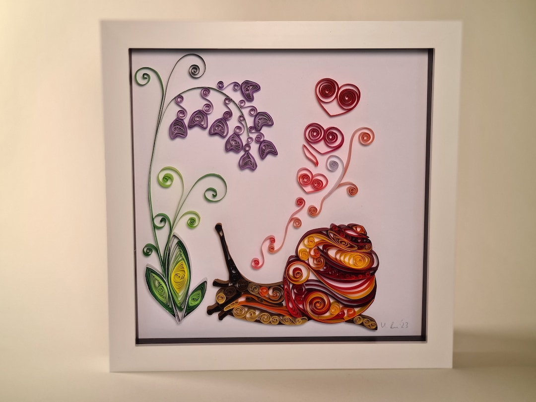 Bluebell Snail Quilling Picture - Etsy
