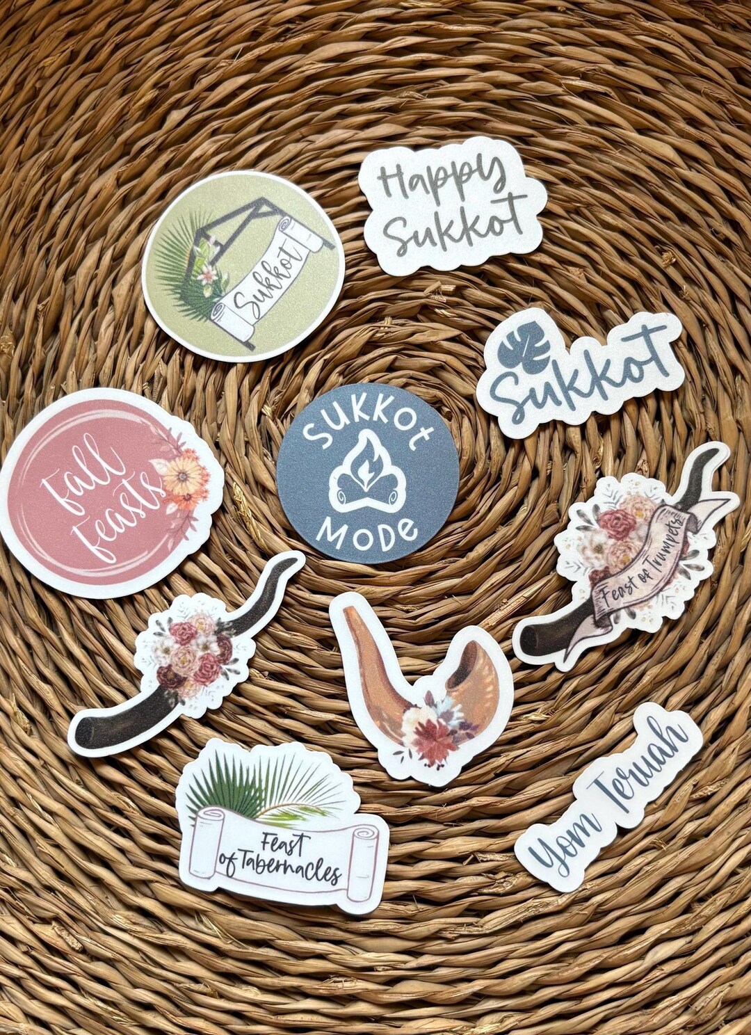 10 Stickers |fall Feast Sticker Bundle|sukkot - Etsy