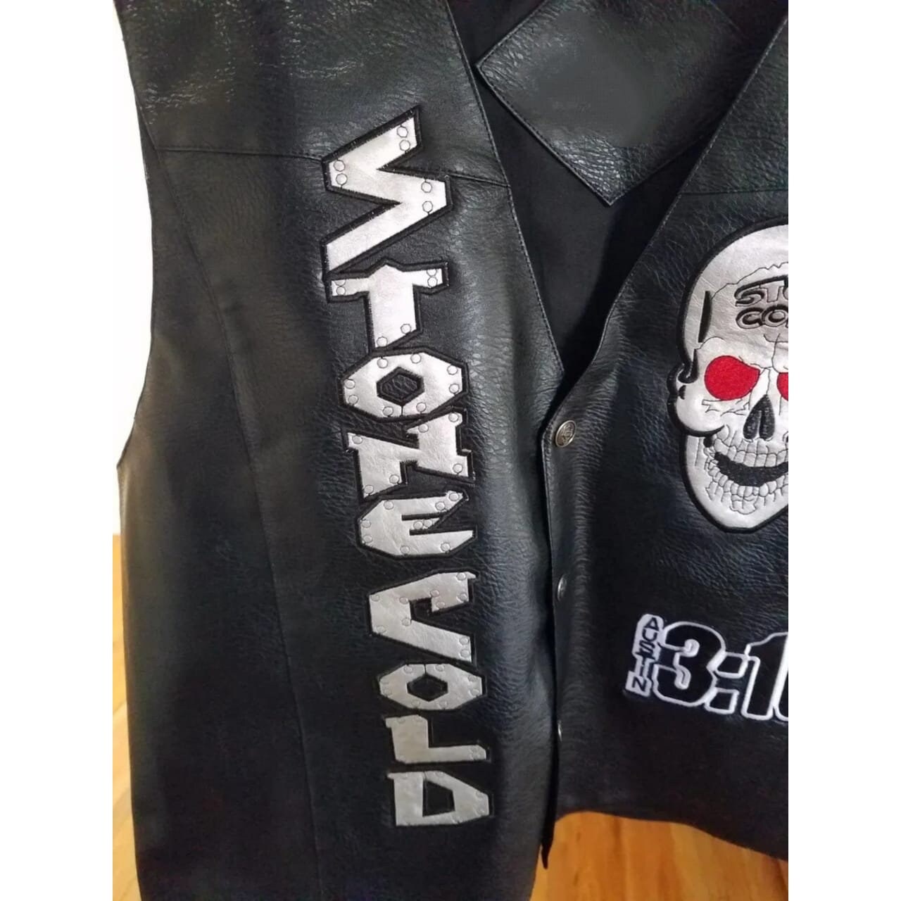 Stone Cold Steve Austin Broken Skull Black Leather Vest Coat - Etsy