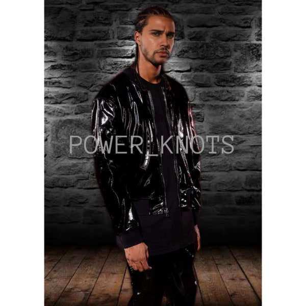 Latex Mens Jacket - Etsy