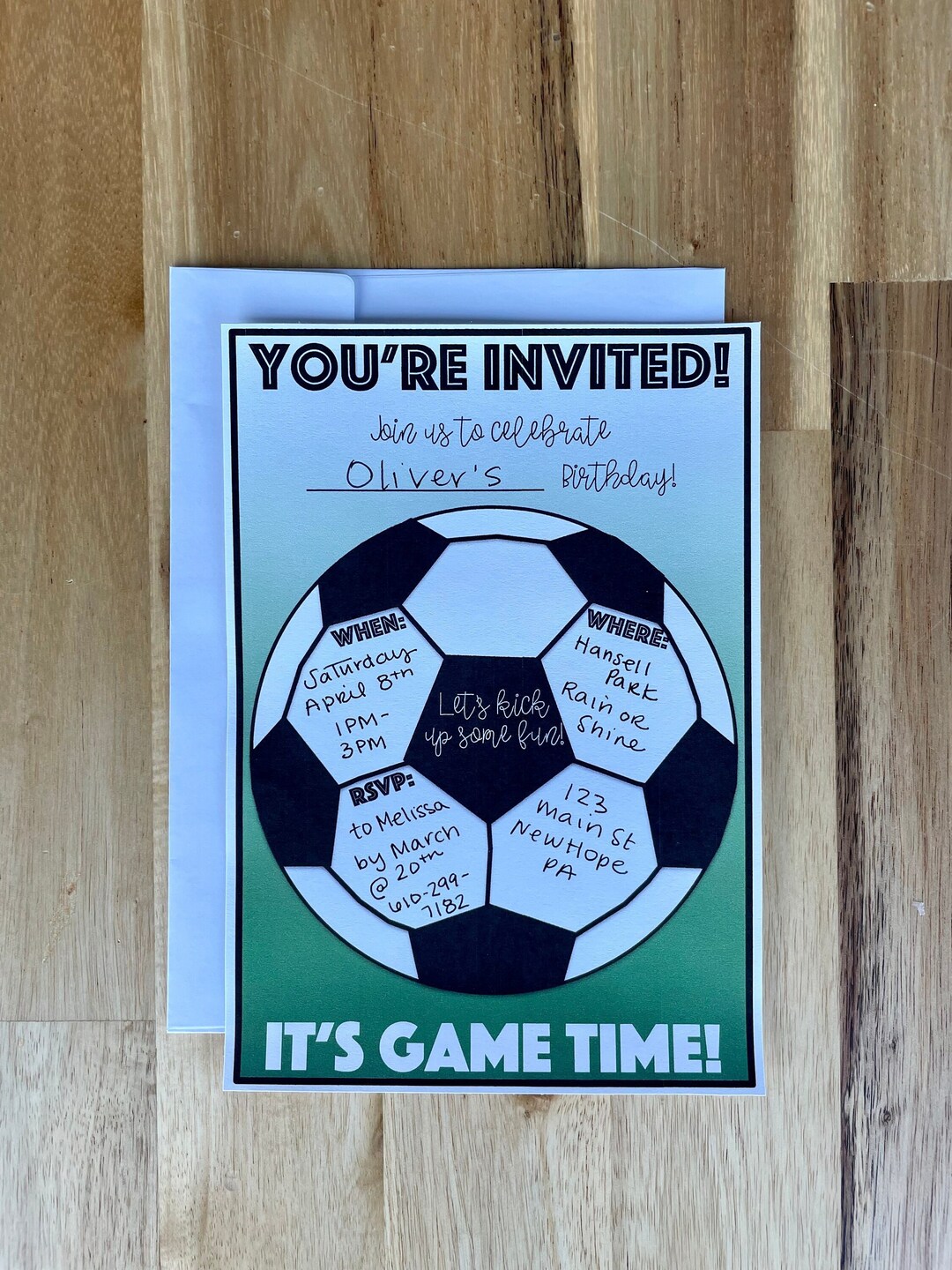Soccer Party Printable Invitation - Sports Party Fill in the Blank ...