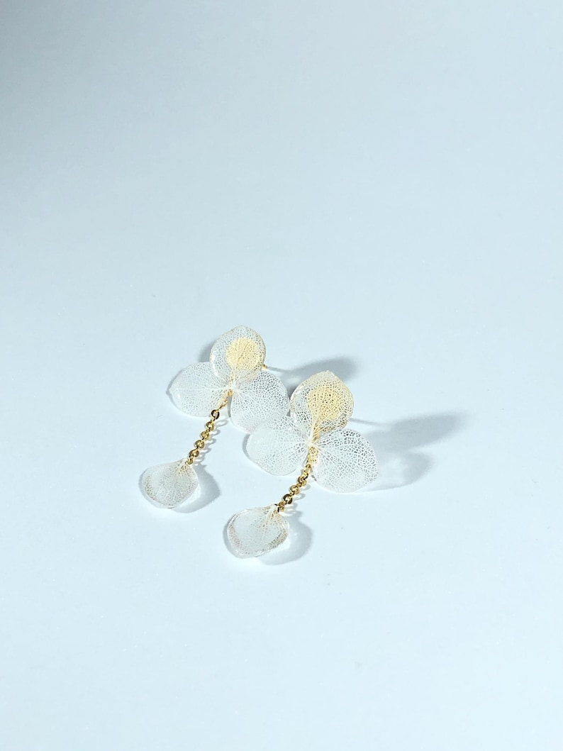 Butterfly Hydrangea Stud Earrings - Real Flower - Etsy