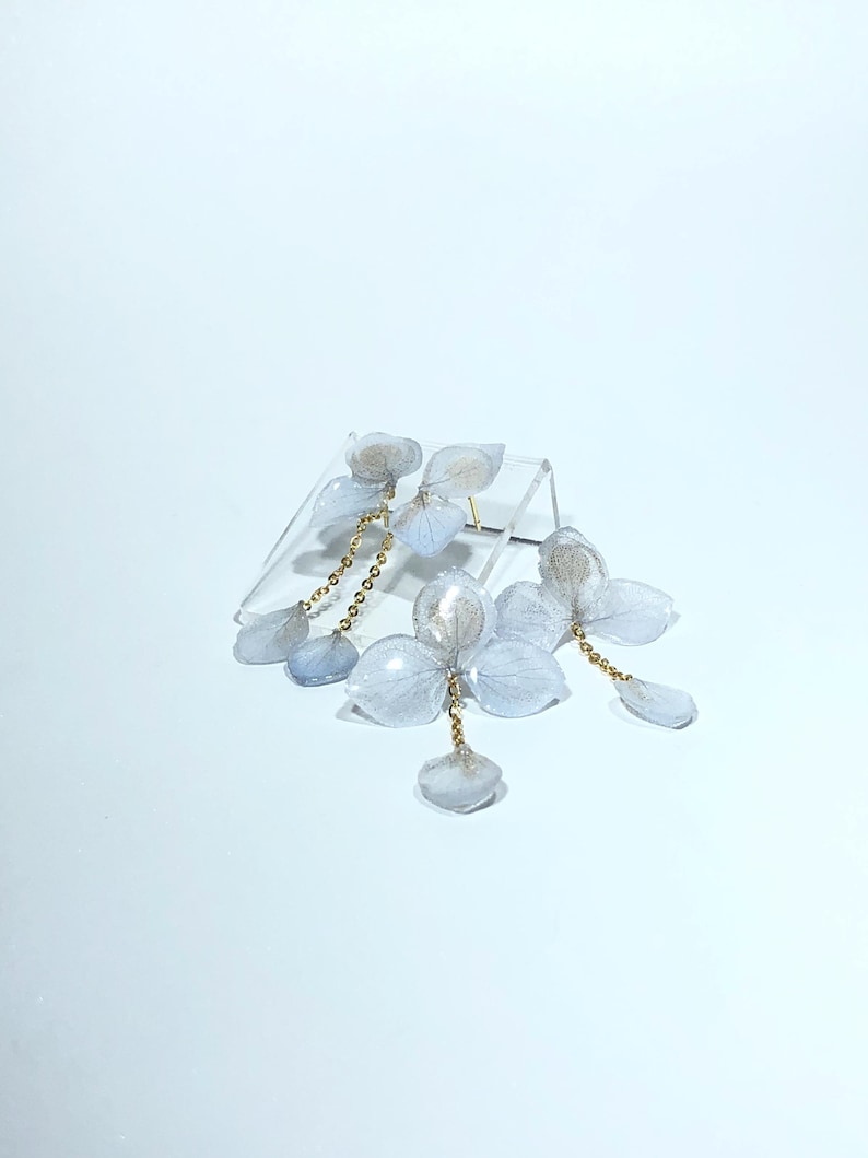 Butterfly Hydrangea Stud Earrings - Real Flower - Etsy