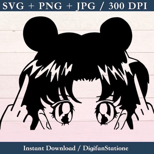 Sailor Moon Middle Finger - Etsy UK