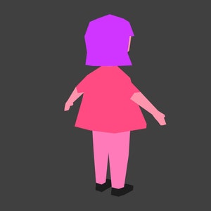 Low Poly 3D Blender Model – Cute Character Base File – (less Than a ...