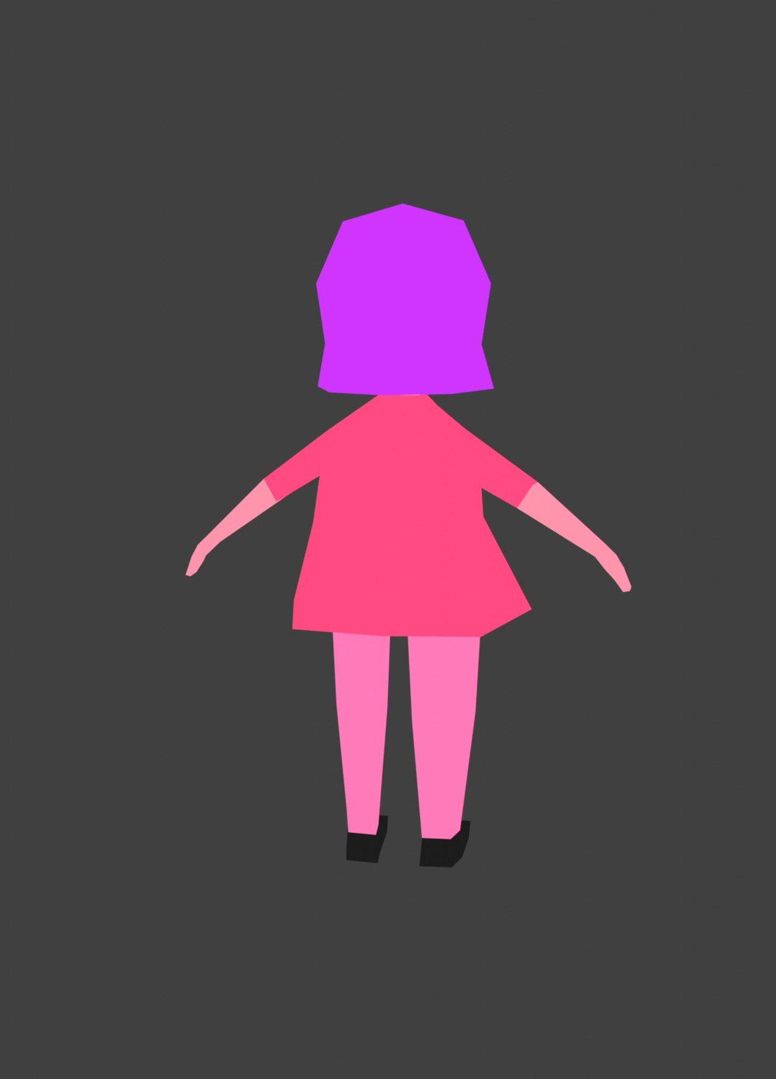 Low Poly 3D Blender Model – Cute Character Base File – (less Than a ...