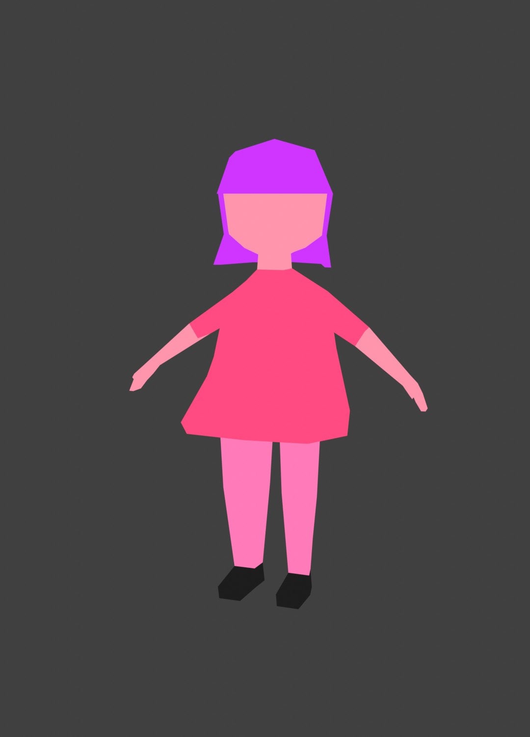 Low Poly 3D Blender Model – Cute Character Base File – (less Than a ...