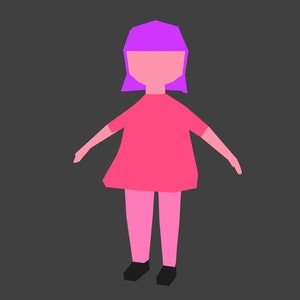 Low Poly 3D Blender Model – Cute Character Base File – (less Than a ...