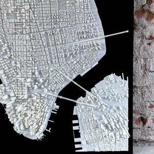 Lower Manhattan | 3D Printed City Skyline | Modern Wall Decor | 39 ...