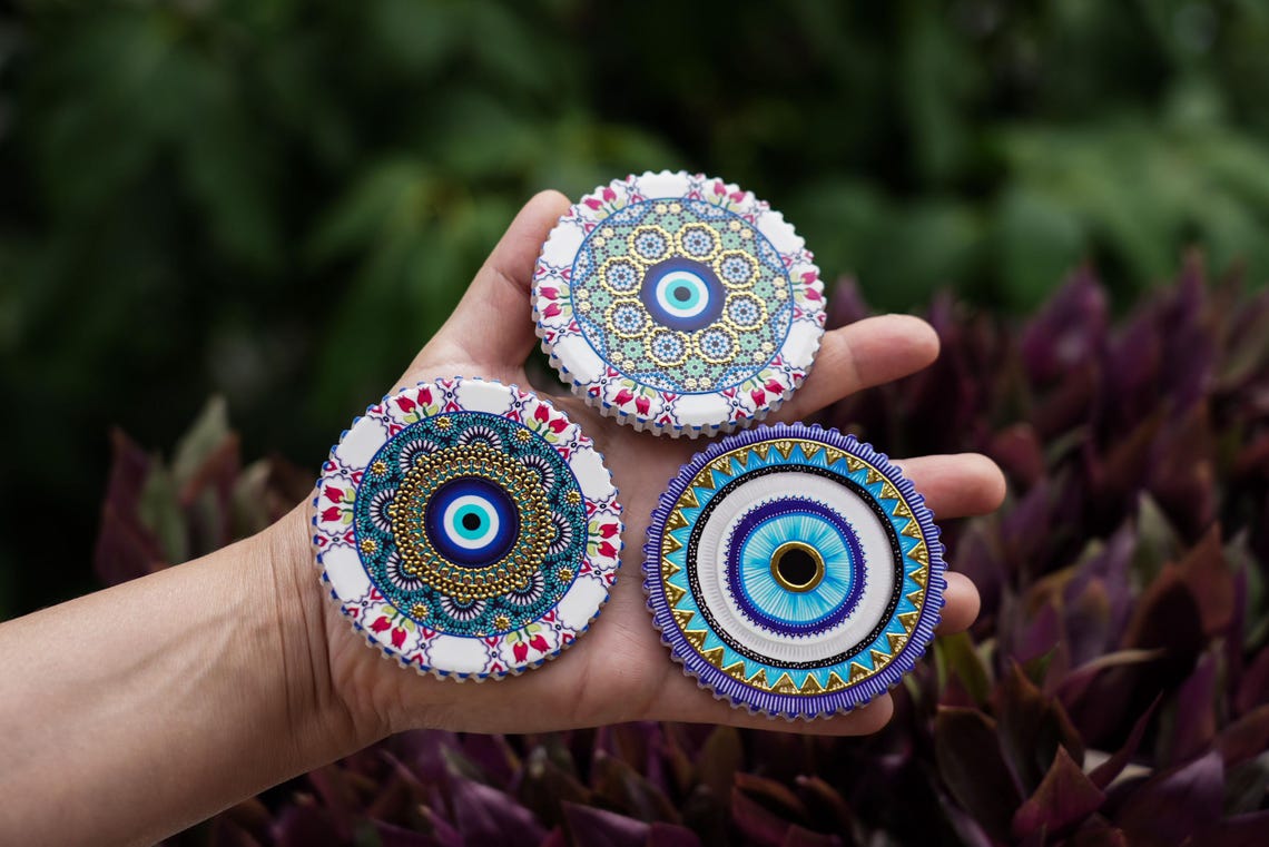 Evil Eye Pattern Magnet,hand of Fatima Pattern Magnet,wedding Favor ...