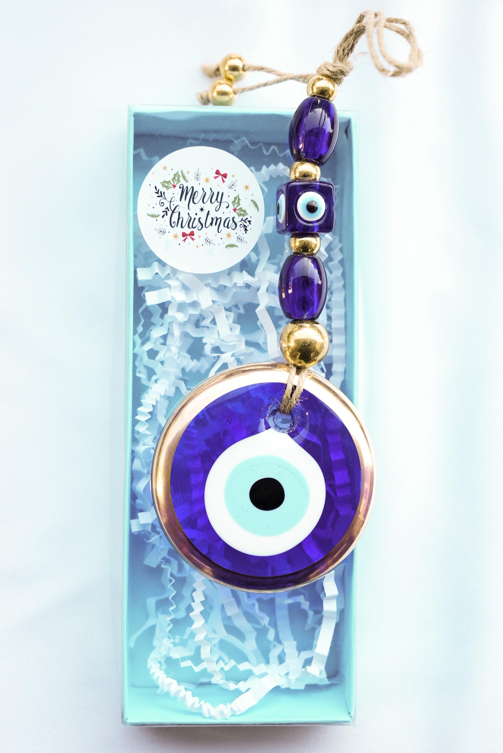 Evil Eye Wall Hanging,gilded Evil Eye Bead,evil Eye Wall Decor,perfect ...