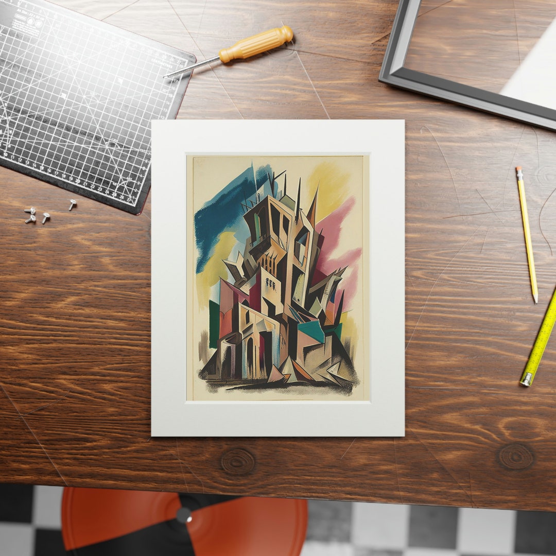 Picasso Art Style Building, Wall Art, Fine Arts Print passepourt Paper ...