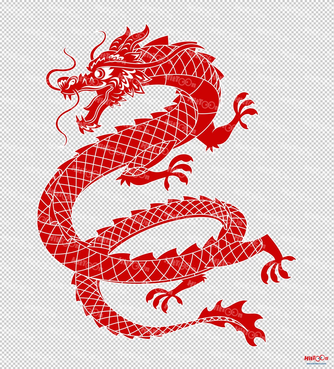 Chinese Dragon Clipart 1. Hand Drawn Digital Clip Art Vector Graphic ...