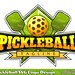 Pickleball Logo Design: Hand Drawn Vector Graphic (commercial Use) - Etsy