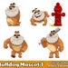 Bulldog Cartoon Mascot Character 1. Digital Clip Art Vector Graphic ...
