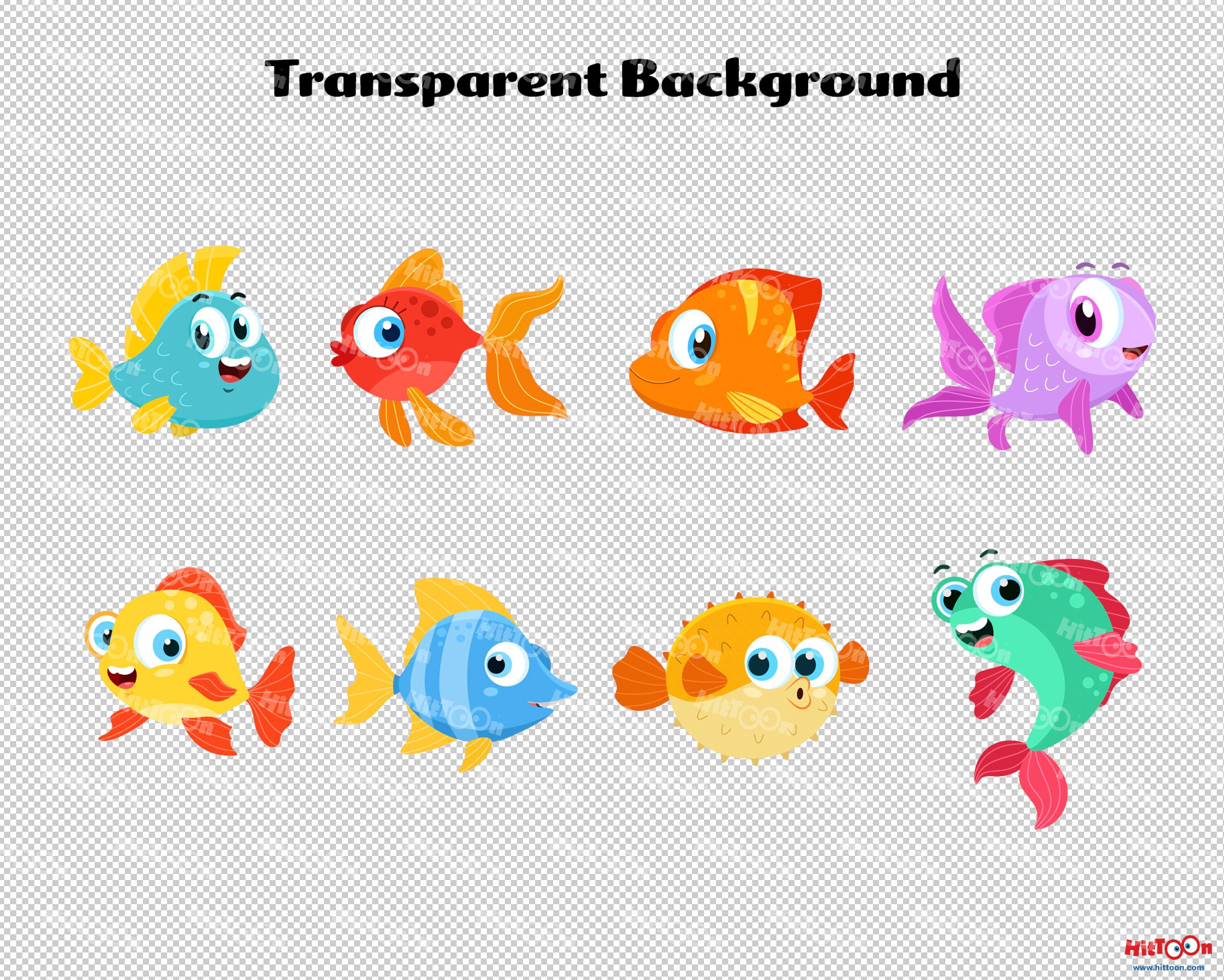 Fish Clipart – Flat Design Vector Graphics (free Commercial Use ...