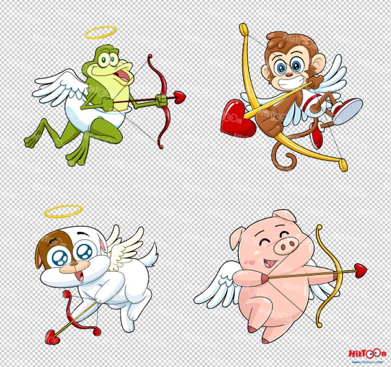 Animal Cupid Clip Art