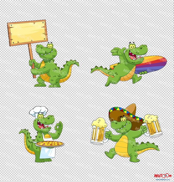 Cartoon Gator Mascot