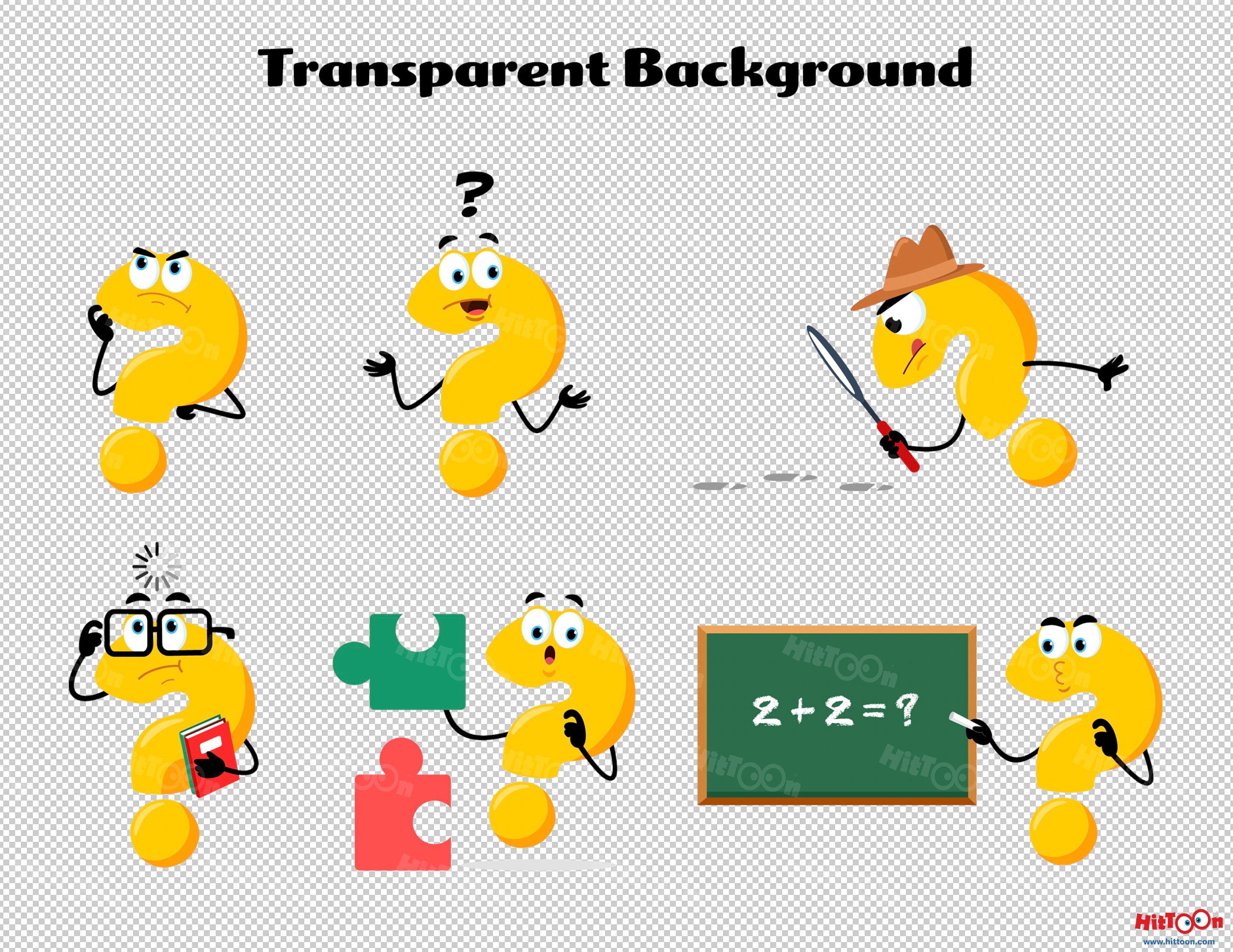 Question Mark Clipart: Flat Design Vector Graphics (commercial Use ...