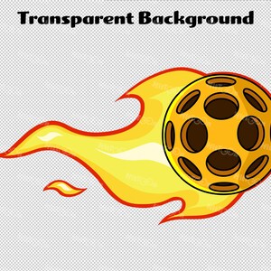 Flaming Pickleball Ball Clipart: Hand Drawn Vector (commercial Use) - Etsy