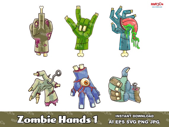 Zombie Hand Clip Art
