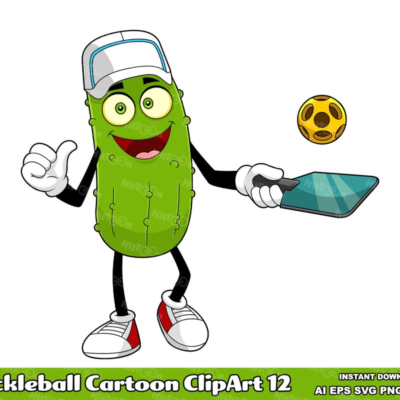 Free Clip Art Pickleball - Etsy