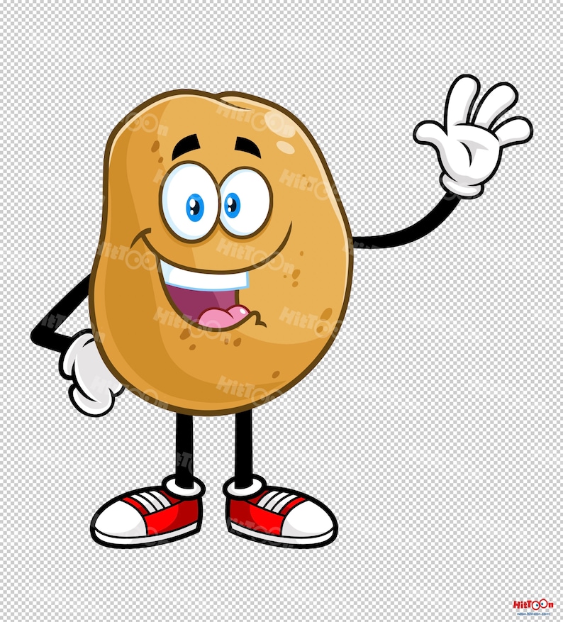 Kartoffel Cartoon Maskottchen: Vektor Clip Art Bündel (Kommerzielle ...
