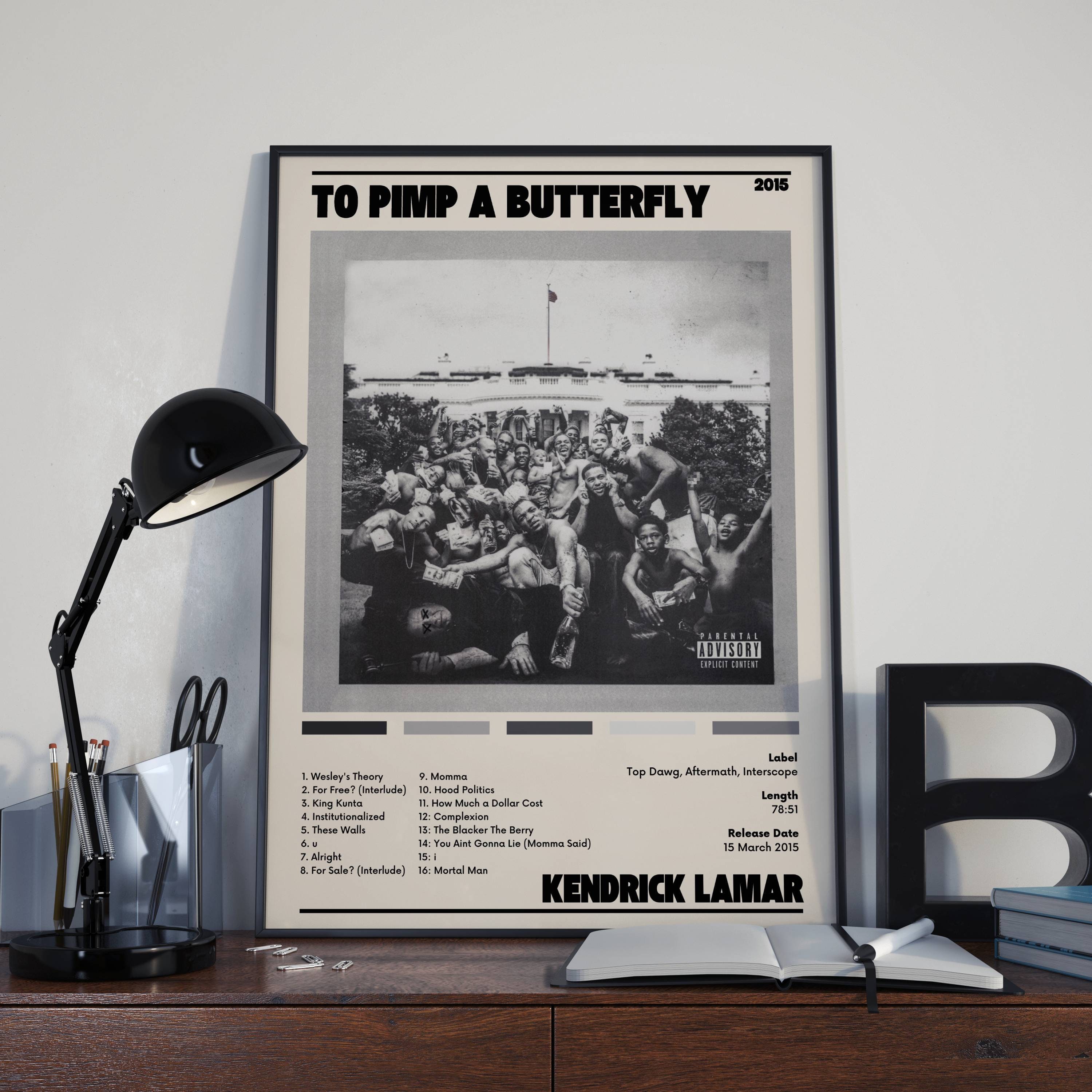 Kendrick Lamar Rappeur Américain Poster