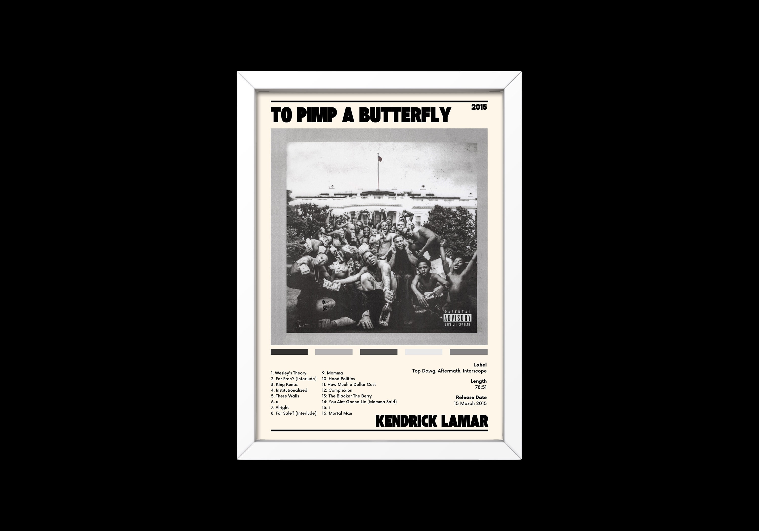 Kendrick Lamar Rappeur Américain Poster