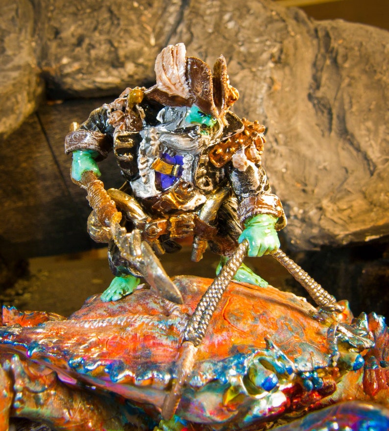Pirate Captain Crab Drill on a Giant Crab - Etsy
