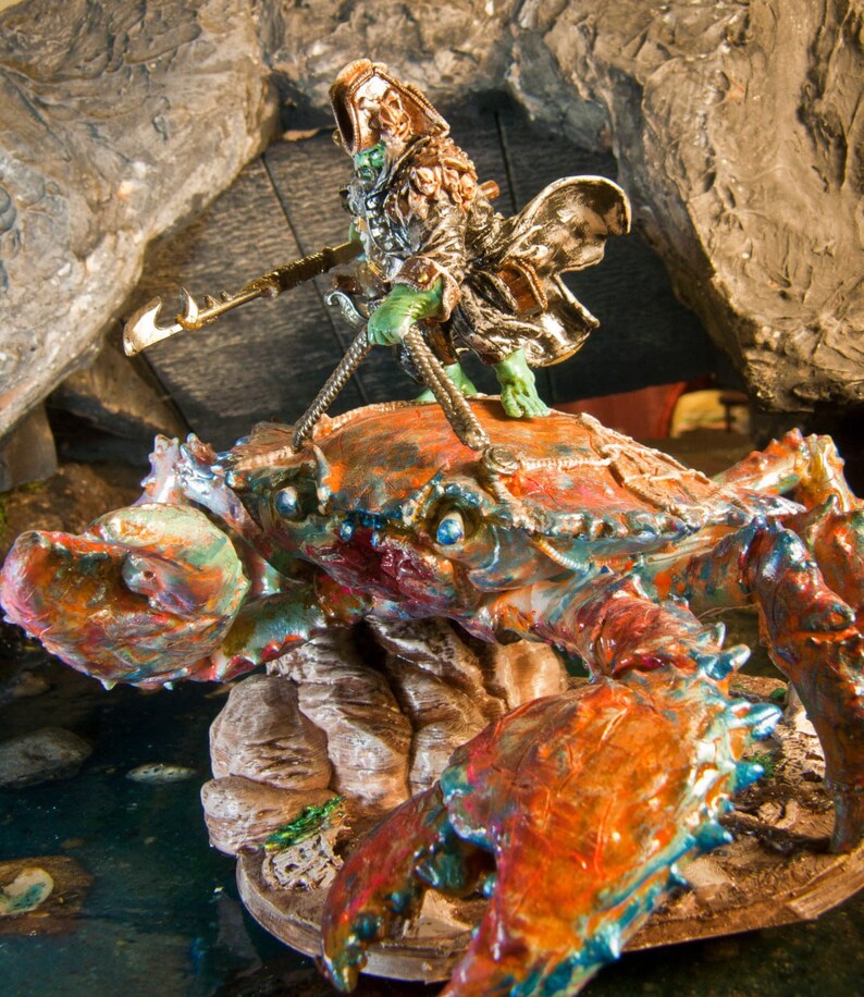 Pirate Captain Crab Drill on a Giant Crab - Etsy
