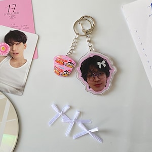 Seventeen Wonwoo "buldak-lover" Set Kpop Svt Keychain Acryl Carat - Etsy