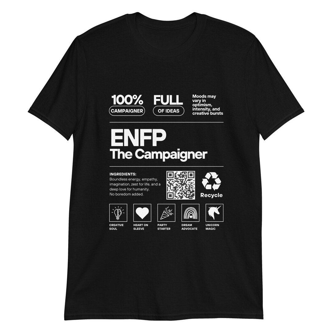 Show off Your ENFP Pride With Our Exclusive Unisex Product Label T ...