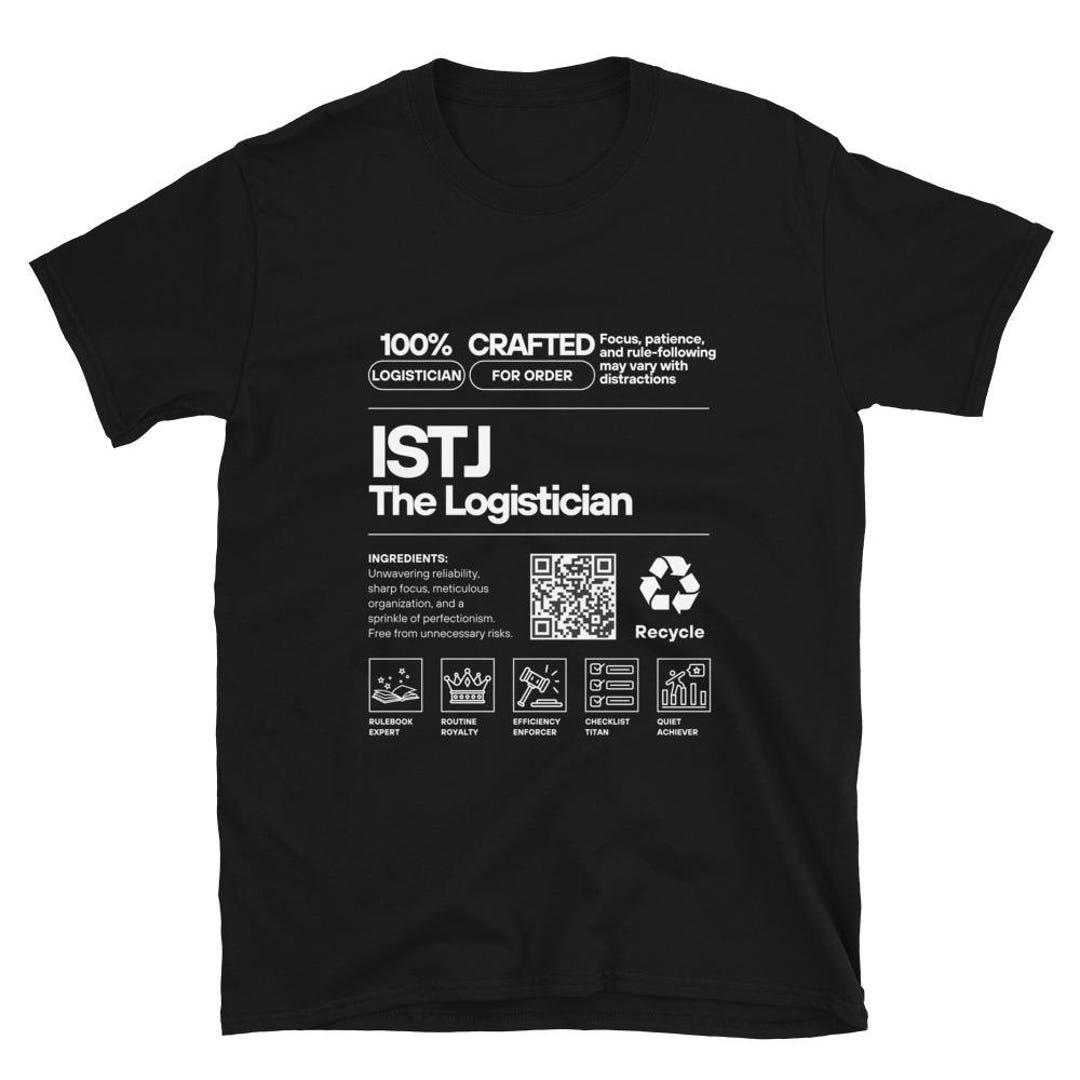 Show Your Reliability With Our ISTJ Unisex Product Label T-shirt! - Etsy