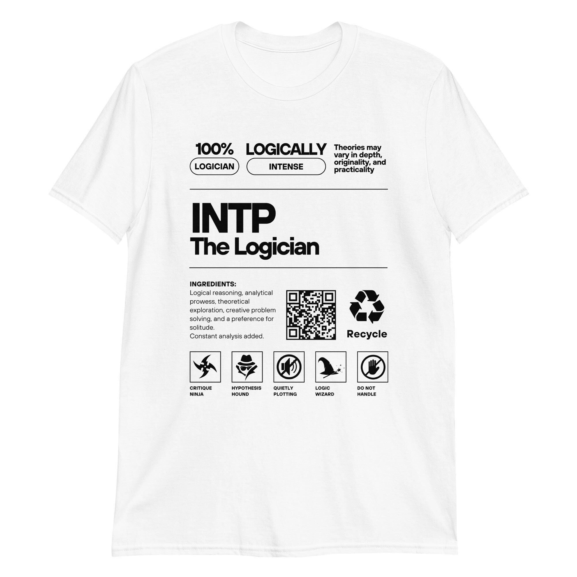 Embrace Your Inner Thinker With Our INTP Unisex Product Label T-shirt ...