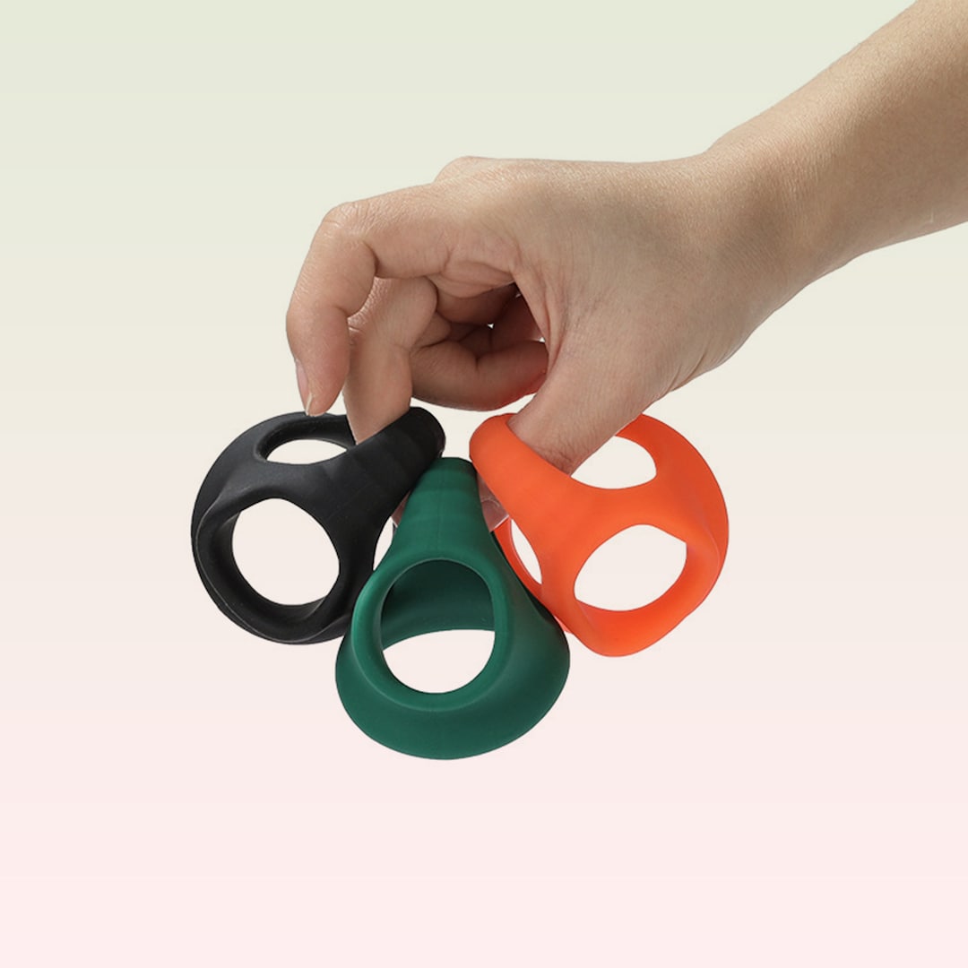 Silicone R Ball Stretcher Rings Men Scrotal Stretch Light Weights Cock