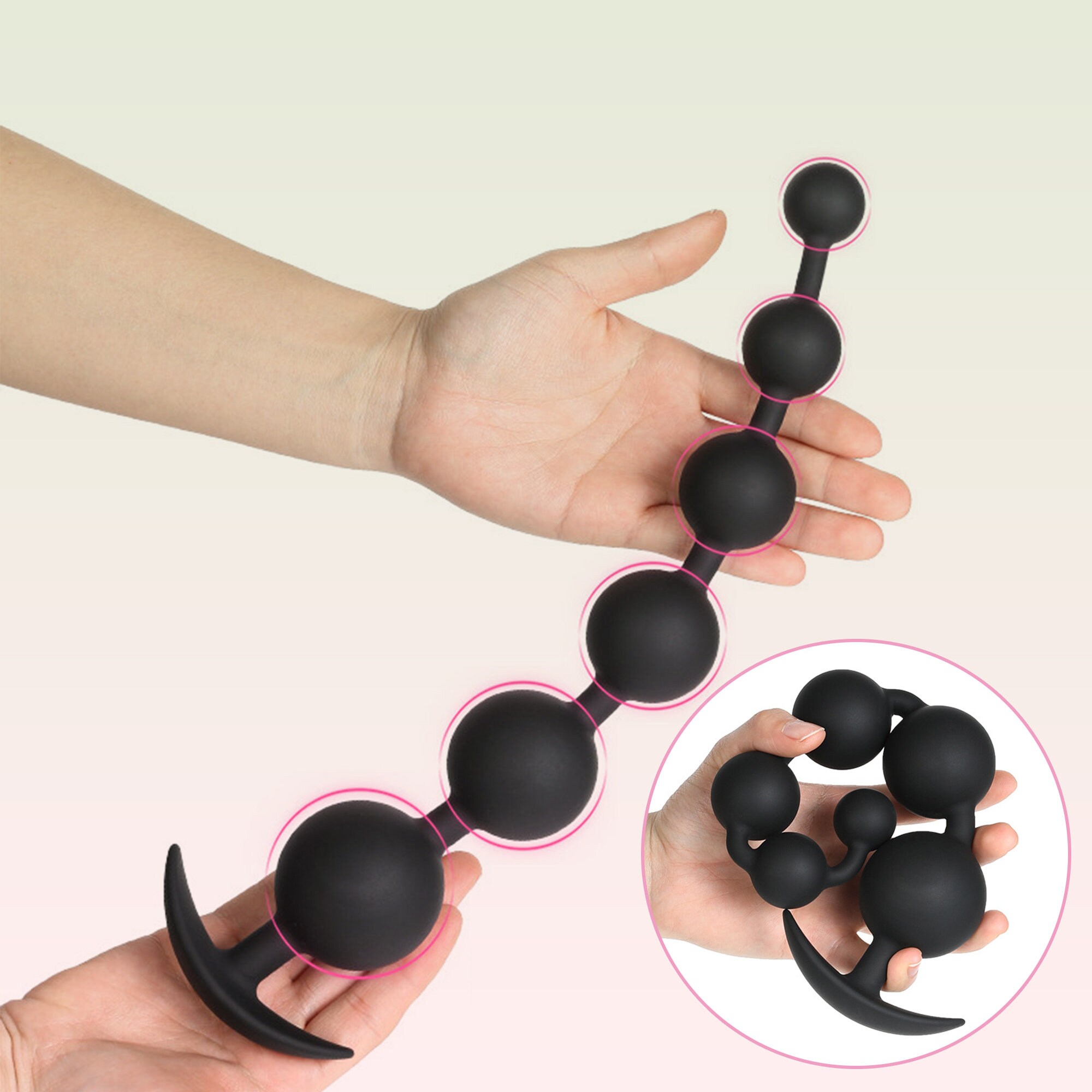 Long Anal Plug Toy Large Anal Beads Balls Anal Plug Big Butt Plug Sex