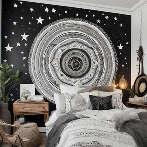 Starry Night Sky: Removable Vinyl Star Wall Stickers - Etsy