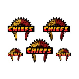 Assortment of Kansas City Chiefs Colorful Stickers--new! - Etsy