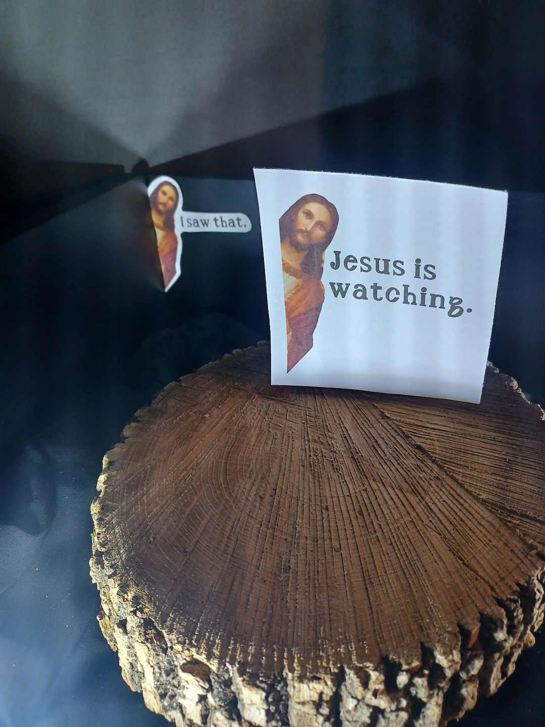 Peekaboo! Jesus is Watching Stickers - Etsy