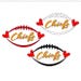 Chiefs Football and Hearts Decal - Etsy