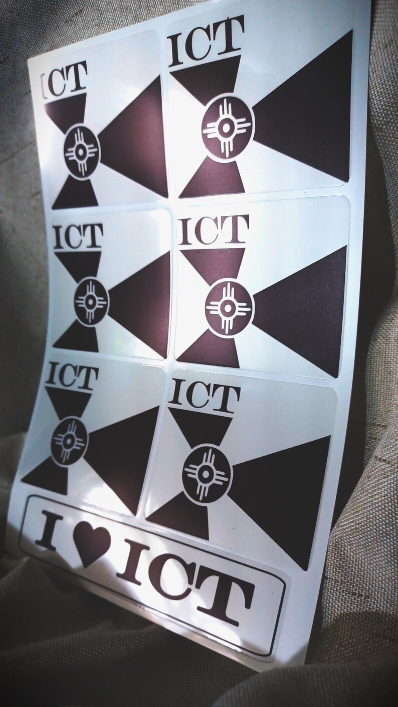 Wichita ICT Flag Stickers - Etsy