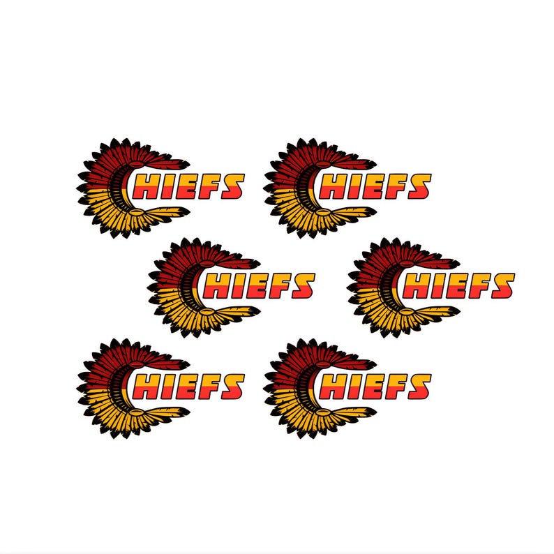 Assortment of Kansas City Chiefs Colorful Stickers--new! - Etsy