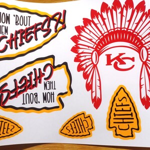Kansas City Chiefs Sticker Bundle-- How 'bout Them Chiefs? - Etsy
