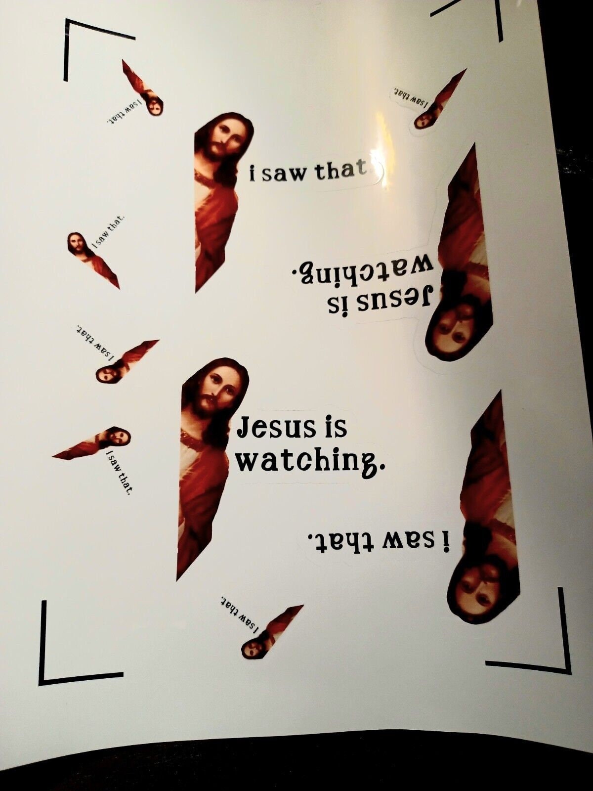 Peekaboo! Jesus is Watching Stickers - Etsy