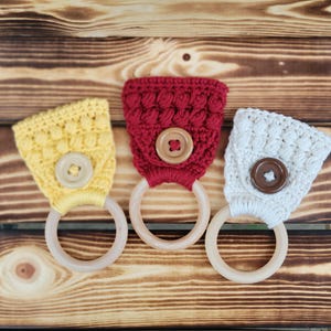 Pebbled Towel Ring PATTERN Only, Crochet Pattern, Dish Towel Ring ...