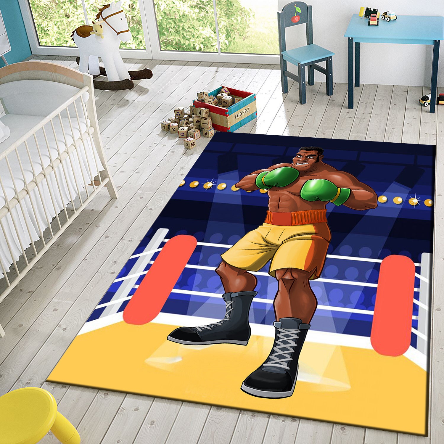 Punch Boxer Rugmike Punch Guard Rugbox Ring Rug Video Game - Etsy